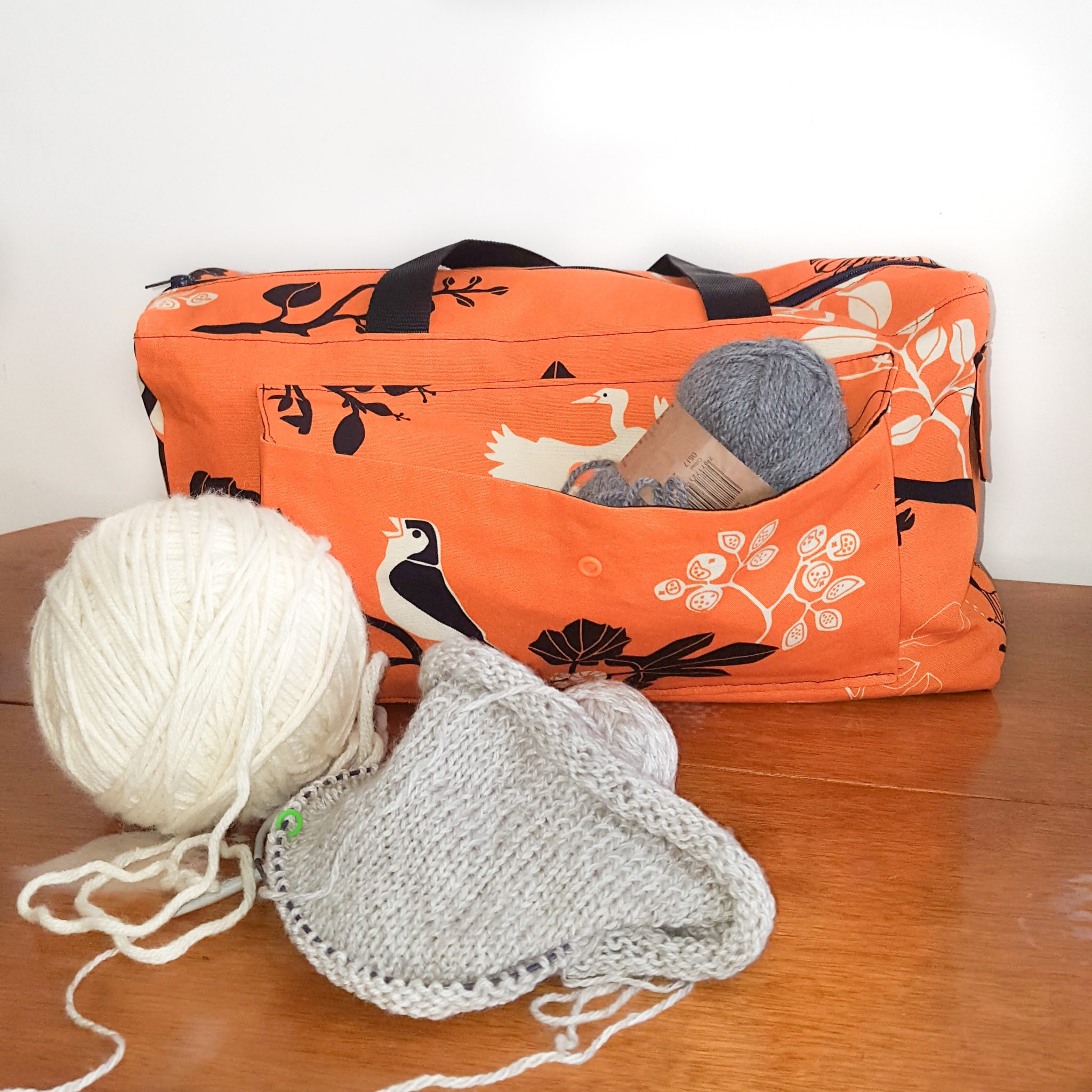 Le sac à tricot Simone (sac de voyage pour projets diy) | Nom d'une ...