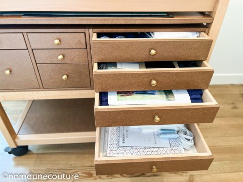 Meuble de couture Auboi, amovible et personnalisable ! | Nom d'une ...